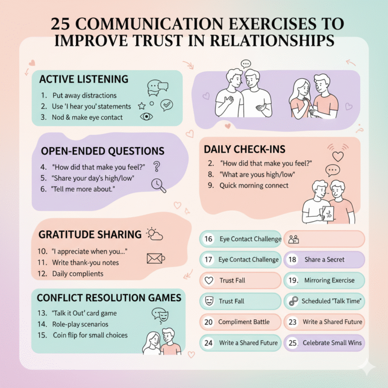 25 Communication Exercises To Improve Trust In Relationships | NoCostHub